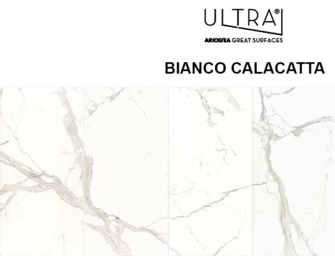 Ariostea Marble Effect White Large Tiles | Bianco Calacatta